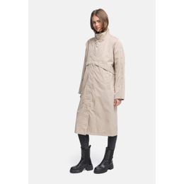 Navahoo Damen Langmantel "Zenbl&uuml;te 14"helltaupe, Gr. M, Obermaterial: 100% Polyester. Innenfutter: 100% Polyester, M&auml;ntel, Modischer oversized Damen