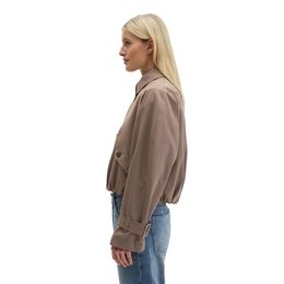 Marc O'Polo MARC O'POLO Damen Outdoorjacke "aus Organic Cotton-Lyocell-Mix"chalky braun, Gr. 44, unifarben, Obermaterial: 50% Baumwolle, 50% Lyocell. Futter: