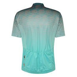 Ziener Herren Radtrikot "NELETE-Z", blau, Gr. 46, Obermaterial: 100% Polyester. Obermaterial 2: 90% Polyester, 10% Elasthan, Trikots