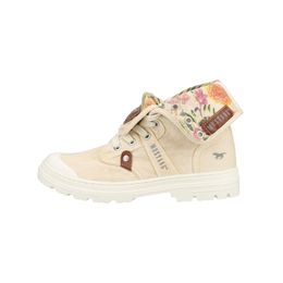Mustang Shoes Damen Sneaker "Mustang Shoes Sneaker Textil", Gr. 37, beige, Textil, Schuhe