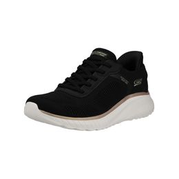 Sneaker Skechers "Skechers Sneaker Textil", Damen, Gr. 36, schwarz, wei&szlig;, Textil, Schuhe Sneaker