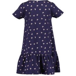 Blue Seven M&auml;dchen Jerseykleid, lila, Gr. 104, bedruckt, Jersey, Obermaterial: 100% Baumwolle, Kleider