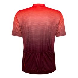 Ziener Herren Radtrikot "NELETE-Z", rot, Gr. 60, Obermaterial: 100% Polyester. Obermaterial 2: 90% Polyester, 10% Elasthan, Trikots
