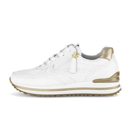 Gabor Damen Sneaker "Sneaker low", Gr. 44wei&szlig;, Schuhe