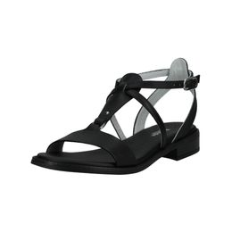 Riemchensandale Nero Giardini "Nero Giardini Sandalen Leder", Damen, Gr. 37, schwarz, Leder, Schuhe Riemchensandale