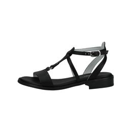 Nero Giardini Damen Riemchensandale "Nero Giardini Sandalen Leder", Gr. 38schwarz, Leder, Schuhe
