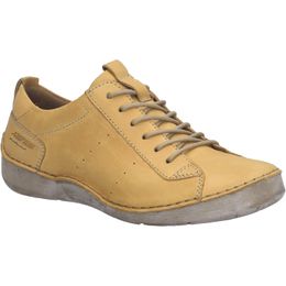 Josef Seibel Damen Schn&uuml;rschuh "Fergey 56, safran", Gr. 38, gelb, Obermaterial: 100% Rindsleder Leather cow., Schuhe