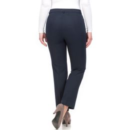 KjBRAND Damen Stoffhose "Hose Bea in Bi-Stretch Kammgarnoptik mit B&uuml;gelfalte", blau, Gr. 27, unifarben, Web, Obermaterial: 63% Polyester, 35%