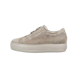 Paul Green Damen Schn&uuml;rschuh "Paul Green Halbschuhe Veloursleder", Gr. 43, beige, Veloursleder, Schuhe