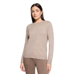 Betty Barclay Damen Strickpullover "Damen mit U-Boot-Ausschnitt", beige, Gr. 46, Strick, Obermaterial: 55% Viskose, 30% Polyester, 15% Polyamid,