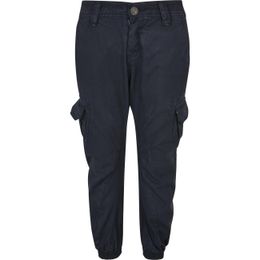 Urban Classics M&auml;dchen Stoffhose "Urban Classics Herren Boys Cargo Jogging Pants"navy, Gr. 158, unifarben, 100% Baumwolle, Hosen
