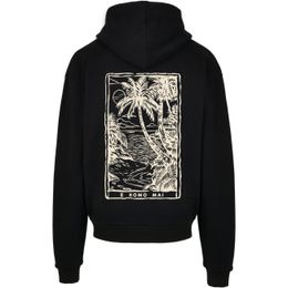 Merchcode Herren Kapuzenpullover "Merchcode Hawai Oversized Hoody", schwarz, Gr. XL, mehrfarbig, 100% Baumwolle, Pullover