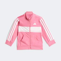 M&auml;dchen Trainingsanzug "I 3S TIB TS", wei&szlig;, Gr. 98, adidas Sportswear, Obermaterial: 100% Polyester, Sportanz&uuml;ge