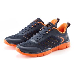 John Devin Herren Sneaker "Schn&uuml;rschuh, Freizeitschuhe, Schn&uuml;rhalbschuhe, Halbschuh, Turnschuh", Gr. 44, blau, Obermaterial: 80% Textilmaterial, 20%
