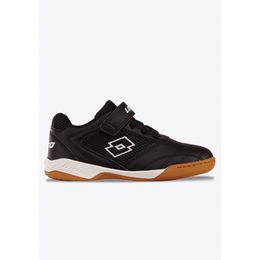 Lotto M&auml;dchen Hallenschuh, Gr. 29, schwarz-wei&szlig;, Synthetik, Textil, Schuhe, Indoor Sportschuhe