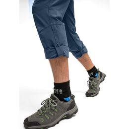 Maier Sports Herren Funktionshose "Nil", blau, Gr. 25, 90% Polyamid, 10% Elasthan, Hosen, Herren Wanderhose, atmungsaktive Outdoor-Hose mit Roll up