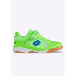 Lotto M&auml;dchen Hallenschuh, Gr. 33, gr&uuml;n, Synthetik, Schuhe, Indoor Sportschuhe - mit nicht abf&auml;rbender Sohle