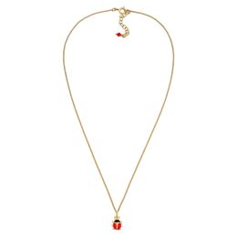 Elli Kette M&auml;dchen Gr&ouml;&szlig;e 36 gold / rot / schwarz