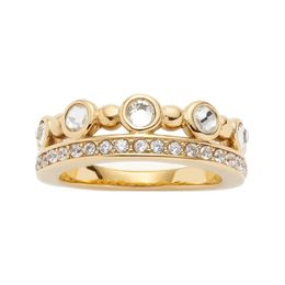 Leonardo Ring Damen Gr&ouml;&szlig;e 50/60 gold / transparent
