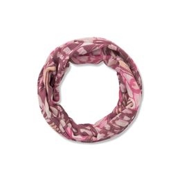 Codello Loop-Schal Tuch Schmetterlingsmotiv Damen Gr&ouml;&szlig;e One Size pink