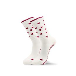 Grippyglow Sportsocken 'Pilates Socken aus Baumwolle - Ruffle Heart - (2er Pack)' Damen Gr&ouml;&szlig;e 36/41 bunt