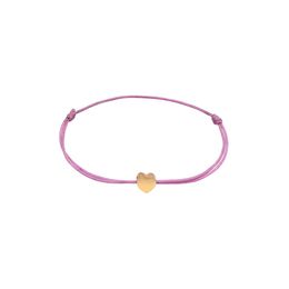 Elli Armband 'Herz' Damen Gr&ouml;&szlig;e 16 gold / lila