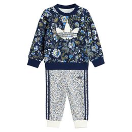 adidas originals Jogginganzug 'adidas originals X Liberty London' Jungen Gr&ouml;&szlig;e 98 navy / hellgelb / oliv / wei&szlig;