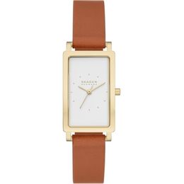Skagen Uhr Damen Gr&ouml;&szlig;e One Size cognac / gold / offwhite