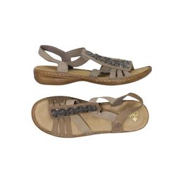 Rieker Sandalen Damen Gr&ouml;&szlig;e 43 beige