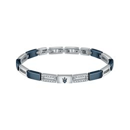 Maserati Armband Herren Gr&ouml;&szlig;e One Size blau / navy / silber