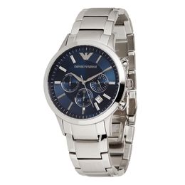 Emporio Armani Uhr 'AR2448' Herren Gr&ouml;&szlig;e One Size nachtblau / silber