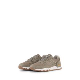 Tom Tailor Herren Sneaker mit Mesh-Einsatz, braun, Uni, Gr. 41
