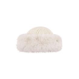Codello Hut Fake Fur flauschig weich und warm Damen Gr&ouml;&szlig;e 55/60 wei&szlig;