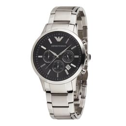 Emporio Armani Uhr Herren Gr&ouml;&szlig;e One Size schwarz / silber