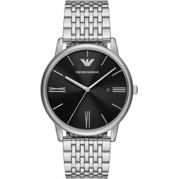 Emporio Armani Uhr Herren Gr&ouml;&szlig;e One Size schwarz / silber
