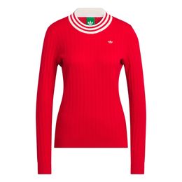 adidas Performance Sportpullover 'Originals Cashmere Knit' Damen Gr&ouml;&szlig;e XS/S rot / wei&szlig;