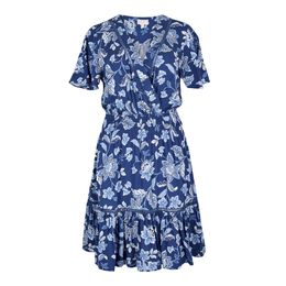 Apricot Sarasa Floral Wrap Mini Dress ' ' Damen Gr&ouml;&szlig;e 36 blau Winterkleid