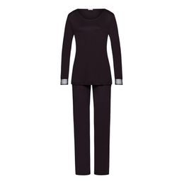 Hanro Pyjama Damen Gr&ouml;&szlig;e M aubergine Winterkleid
