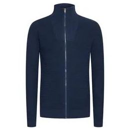 !Solid Strickjacke SOLID "Strickjacke SDRecone", Herren, Gr. S, blau (insignia blau), Obermaterial: 70% Baumwolle CO recyc.. 30% Polyester Pol. recyc.., Strickjacken Strickjacke