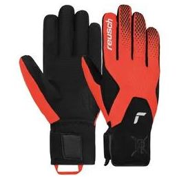 Skihandschuhe Reusch "Worldcup Warrior Speedline", Damen, Gr. 8, rot (rot, schwarz), 90% Polyester, 4% Polyamid, 3% Polyurethan, 3% Elasthan, Handschuhe, mit winddichter und extra atmungsaktiver Funktion
