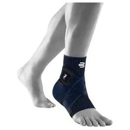 Sprunggelenkbandage Bauerfeind "Sports Ankle Support rechts", Gr. L, blau (navy), Obermaterial: 57% Baumwolle, 41% Polyester, 2% Elasthan, Bandagen