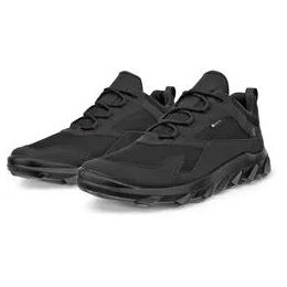 Sneaker Ecco "MX M", Herren, Gr. 41, schwarz, Lederimitat, Schuhe Sneaker, Freizeitschuh, Schn&uuml;rschuh mit wasserdichter GORE-TEX Ausstattung