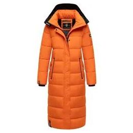 Steppmantel Navahoo "Isalie", Damen, Gr. S (36), orange, Oberstoff: 100% Polyester. Futter: 100% Polyester. Wattierung: 100% Polyester. &Auml;rmelfutter: 100% Polyester, oversize ca. Mitte Wade, &Auml;rmel ohne &Auml;rmelschlitz Rippstrickb&uuml;ndchen mit innenliegendem Gummizug, M&auml;ntel Steppmantel, zeitloser Wintermantel mit abnehmbarer Kapuze