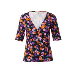 Oasis Shirt Damen Gr&ouml;&szlig;e S dunkellila / dunkelorange / rosa / schwarz