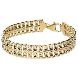 Armband Luigi Merano "Fantasiekette, Gold 585" Gr. 19,5, gold, Armb&auml;nder, Damen, 19,5cm, Gelbgold 585, Armband