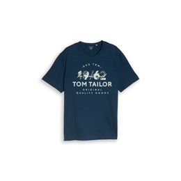 Tom Tailor Men + T-Shirt Herren Gr&ouml;&szlig;e 4XL navy / mint