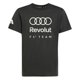 adidas Performance Funktionsshirt 'Audi Formula One Team DNA' Jungen Gr&ouml;&szlig;e 128 schwarz / wei&szlig;