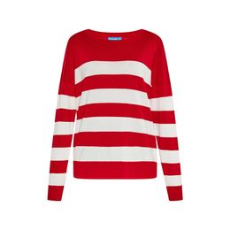 Sanika Pullover Damen Gr&ouml;&szlig;e L rot / wei&szlig;