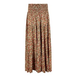Apricot Ditsy Floral Tiered Maxi Skirt ' ' Damen Gr&ouml;&szlig;e 34 khaki