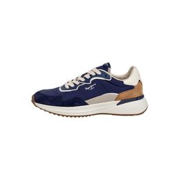 Pepe Jeans Sneaker ' Bampton Club' Herren Gr&ouml;&szlig;e 44 navy / braun / wei&szlig;
